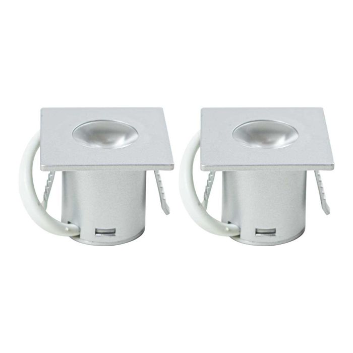 Kit C/2 Mini Embutido 1W 3000k Opus Iluminação De Armários Nichos ...